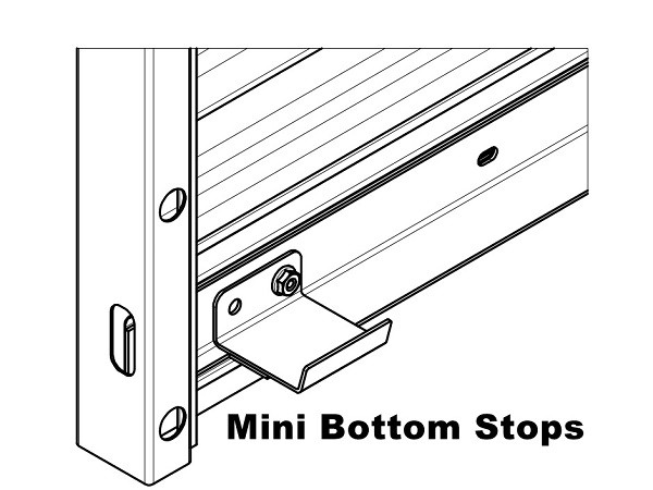 Popular Design for Aluminum Roll Up Doors - Mini Head Stops & Bottom ...