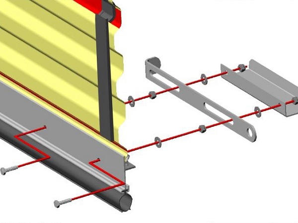 Commercial Sheet Door Bottom Bar Assembly
